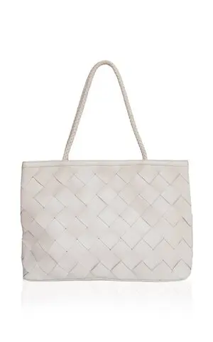 BEMBIEN Gabrielle Grande Woven Leather Tote Bag Os