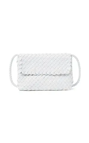 LOEFFLER RANDALL Billie Woven Leather Shoulder Bag Os - White
