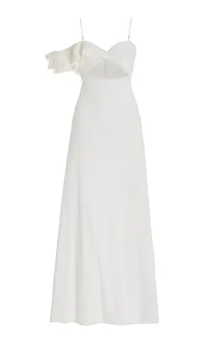 MAYGEL CORONEL Cavalieri Ruffled Cutout Maxi Dress
