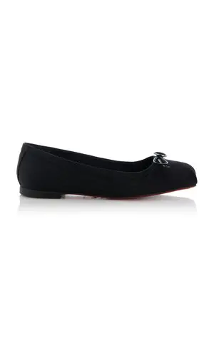 CHRISTIAN LOUBOUTIN Mamadrague Moire Ballet Flats