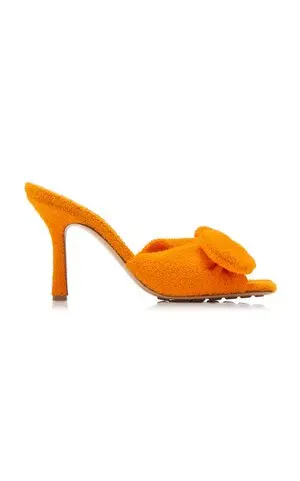 Bottega Veneta Stretch Terry Sandals - Orange