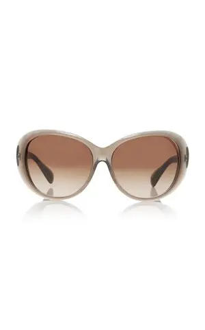 Oliver Spencer Maridan Oversized Round-frame Sunglasses - Brown