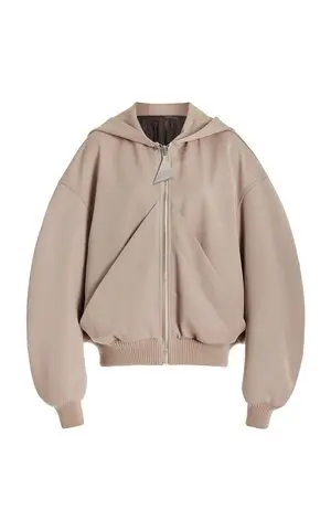 Attico Wool Hooded Bomber Jacket