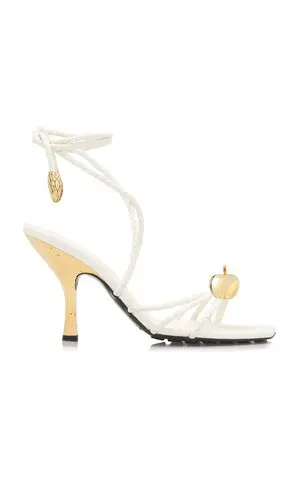 Bottega Veneta Adam Braided Leather Sandals With Gold-tone Hardware