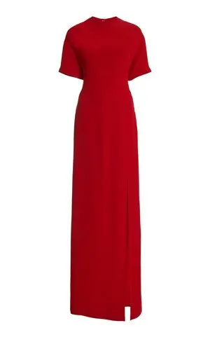 Valentino Garavani High-slit Cady Silk Gown