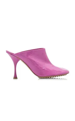 Bottega Veneta Supergloss Leather Mules