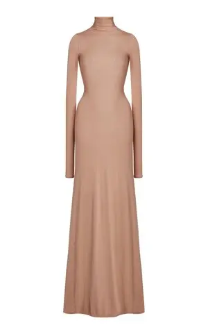 Balenciaga Knit Turtleneck Gown