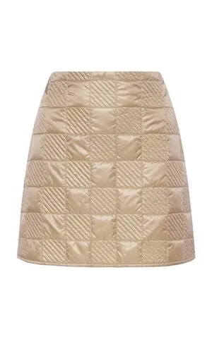 Moncler Quilted Nylon Skirt - Neutral