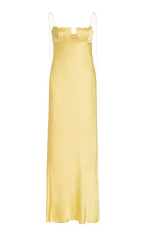 Anna October Tulip Satin Maxi Dress
