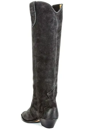 Isabel Marant Étoile Denvee Suede Boots - Faded Black
