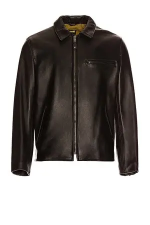 SCHOTT Collar Lamb Leather Jacket