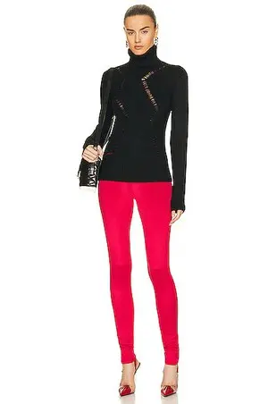 Saint Laurent Wool And Mohair Blend Turtleneck Sweater