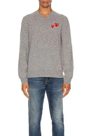 Play Comme Des Garcon Trimmed Sweaters For Men