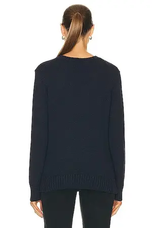 Polo Ralph Lauren Bear Long Sleeve Pullover Sweater - Navy Multi