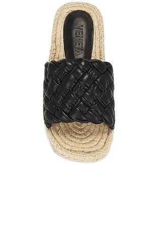 Bottega Veneta Jack Mule Espadrille Leather Sandal