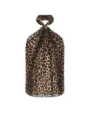 Saint Laurent Print Marcel Cravate Top