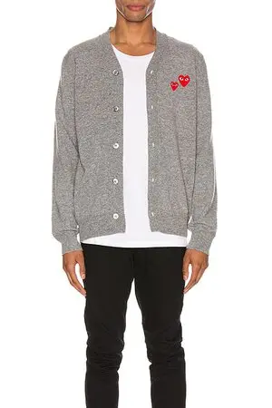 Play Comme Des Garcon Multiheart Cardigan