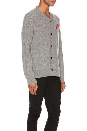 Play Comme Des Garcon Multiheart Cardigan