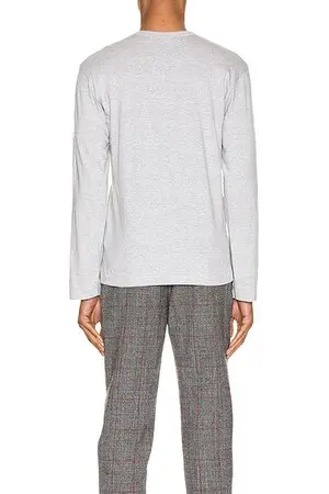 Play Comme Des Garcon Heart Logo Long Sleeve Tee