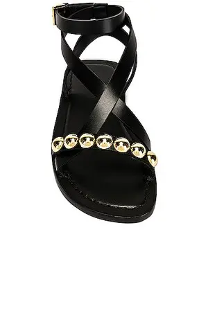 Alaïa Flat Ankle Strap Sandals