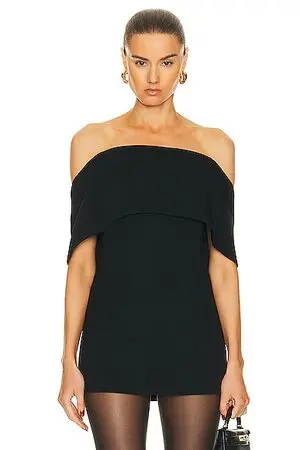 TOTEME Off-shoulder Evening Top