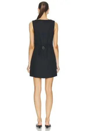 Posse Emma Button-down Mini Dress - Black