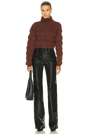 Saint Laurent Cropped Pullover Sweater
