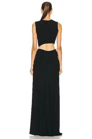 SID NEIGUM Triple Loop Knit Dress - Black