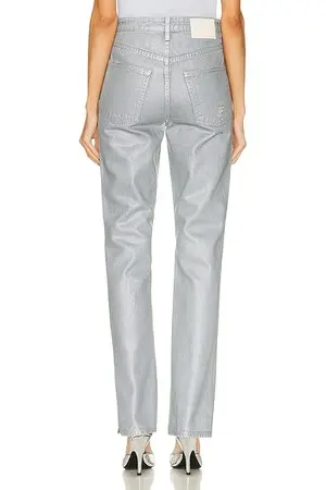 GRLFRND Harlow Coated High Rise Boot Jeans - Silverado