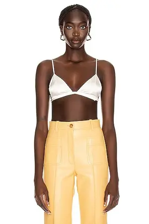 FLEUR DU MAL Luxe Triangle Bra - Ivory