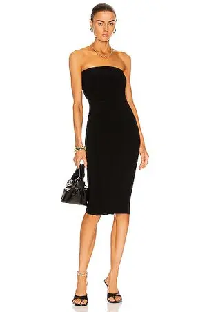 Norma Kamali Strapless Fitted Dress