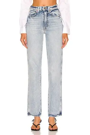 GRLFRND Sara Super High-rise Slim Straight Jeans