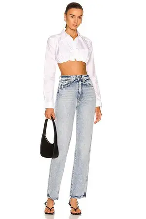 GRLFRND Sara Super High-rise Slim Straight Jeans