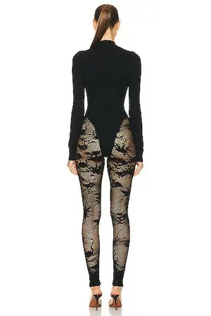 Alaïa Black Turtleneck Catsuit
