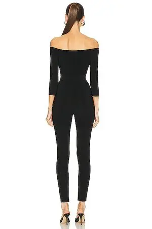 Norma Kamali Off-shoulder Belted Catsuit