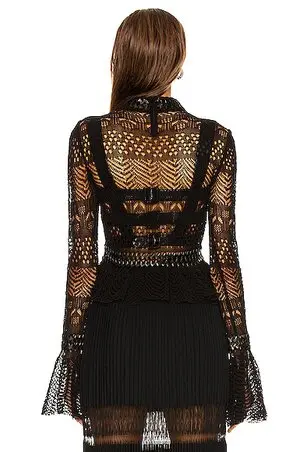 Alaïa Fitted Long Sleeve Top