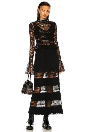 Alaïa Fitted Long Sleeve Top