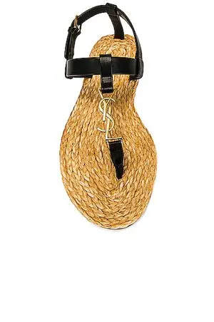 Saint Laurent Cassandra Flat Sandals With Hardware