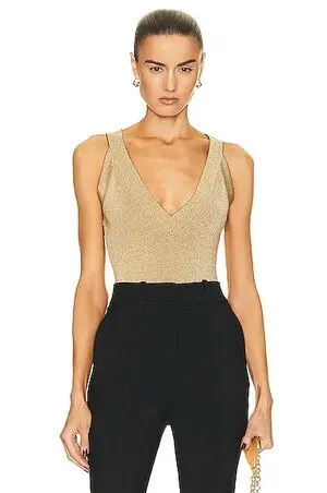 Alaïa Metallic Knit Bodysuit