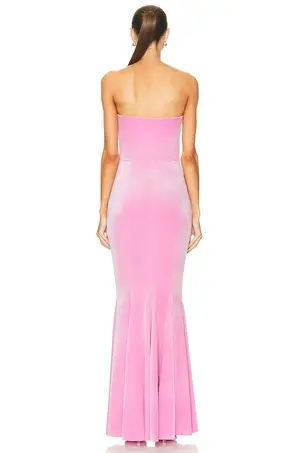 Norma Kamali Strapless Fishtail Gown