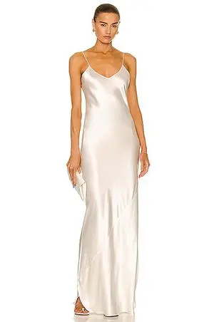 NILI LOTAN Silk Cami Gown