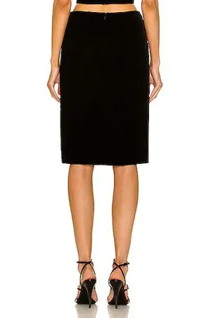 Saint Laurent Satin Laque Skirt