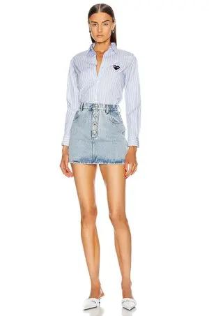 Play Comme Des Garcon Striped Button-down Shirt