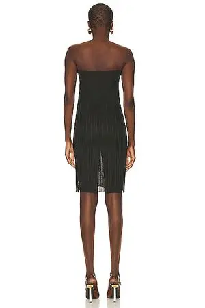 Saint Laurent Sheer Strapless Dress