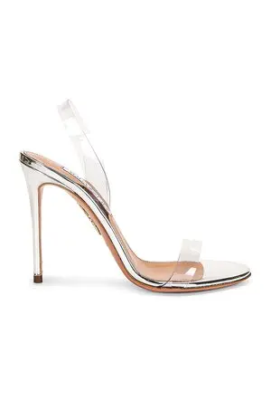 AQUAZZURA So Nude Plexi 105 Sandal