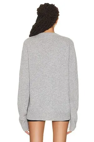 Eterne Theodore Cardigan 100% Cashmere - Grey