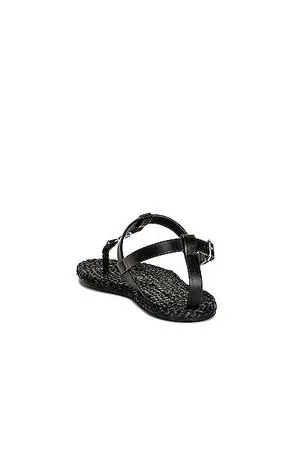 Saint Laurent Cassandra Flat Sandals