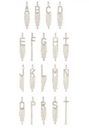 Retrofete Alphabet Dangle Earring - Silver