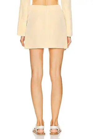 Matthew Bruch Wrap Draped Mini Skirt
