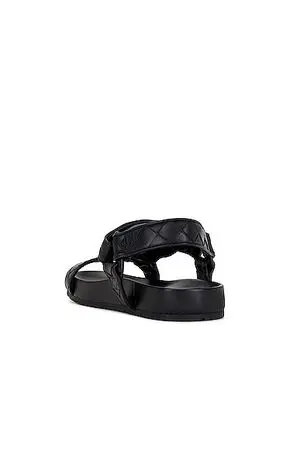 Bottega Veneta Woven Leather Trip Flat Sandals